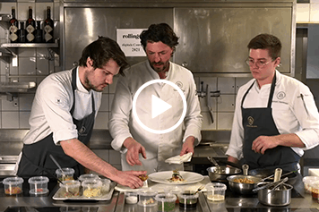 Ausnahmekoch Thomas Dorfer präsentiert Tartelette mit Hechtlebercreme ...